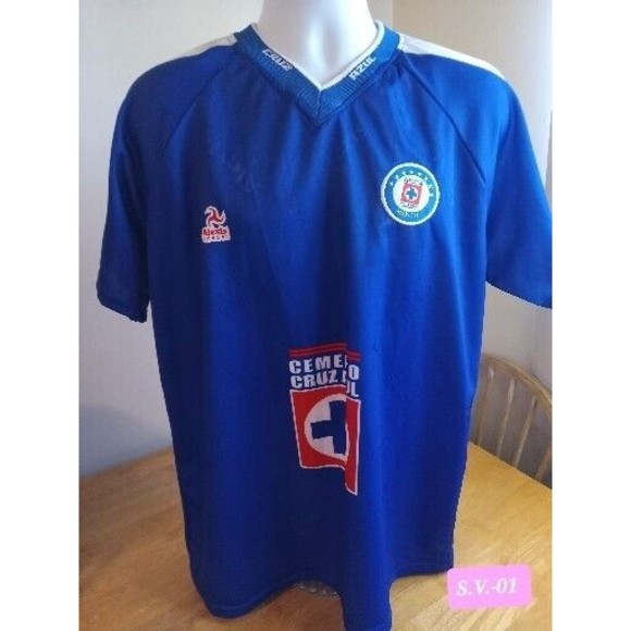 Shirts | Vtg Cemento Cruz Azul Blue Alexis Patch Futbol Soccer Jersey ...